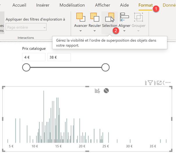 Power BI : Créer un histogramme dynamique